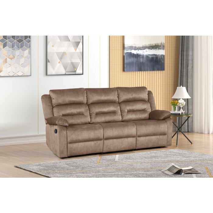 Brand New Fabric Manual Reclining Sofa (3 Colors) | Always Below Retail ...